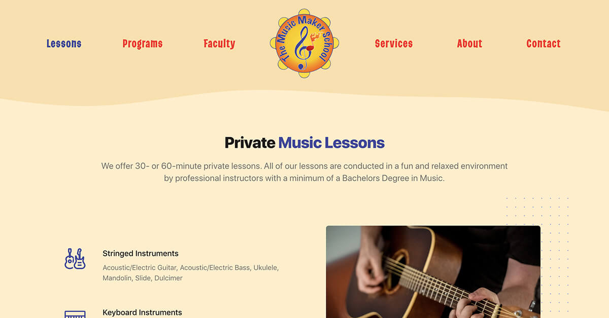 Private Music Lessons - Music Maker School