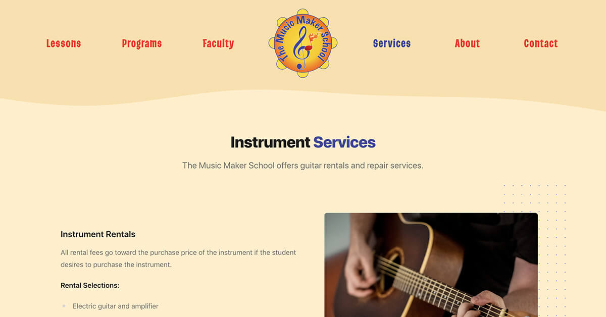 Instrument Rentals and Guitar Repairs - Music Maker School